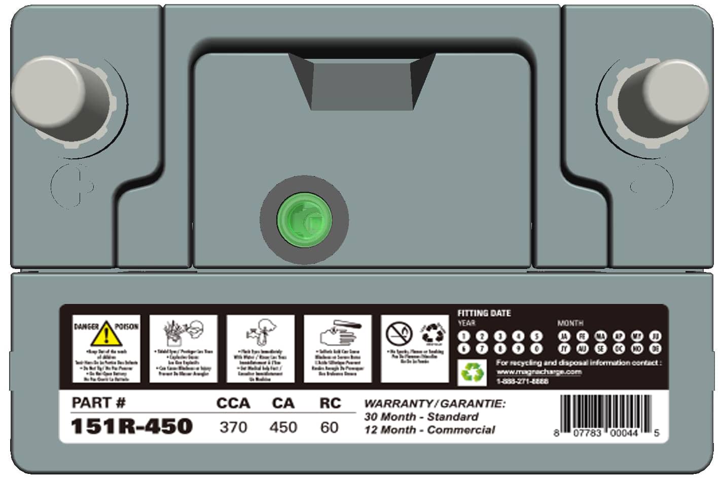 151R-450 - Batterie Mauricie